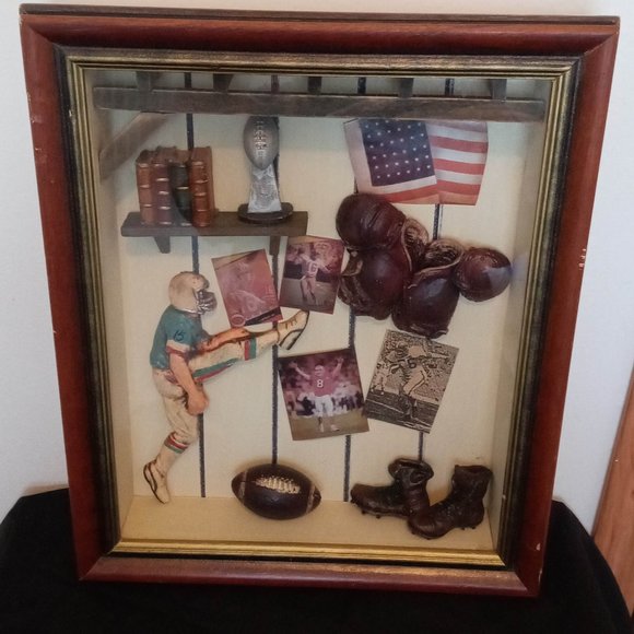 Wall Decor | Football Shadow Box Wall Decor | Poshmark